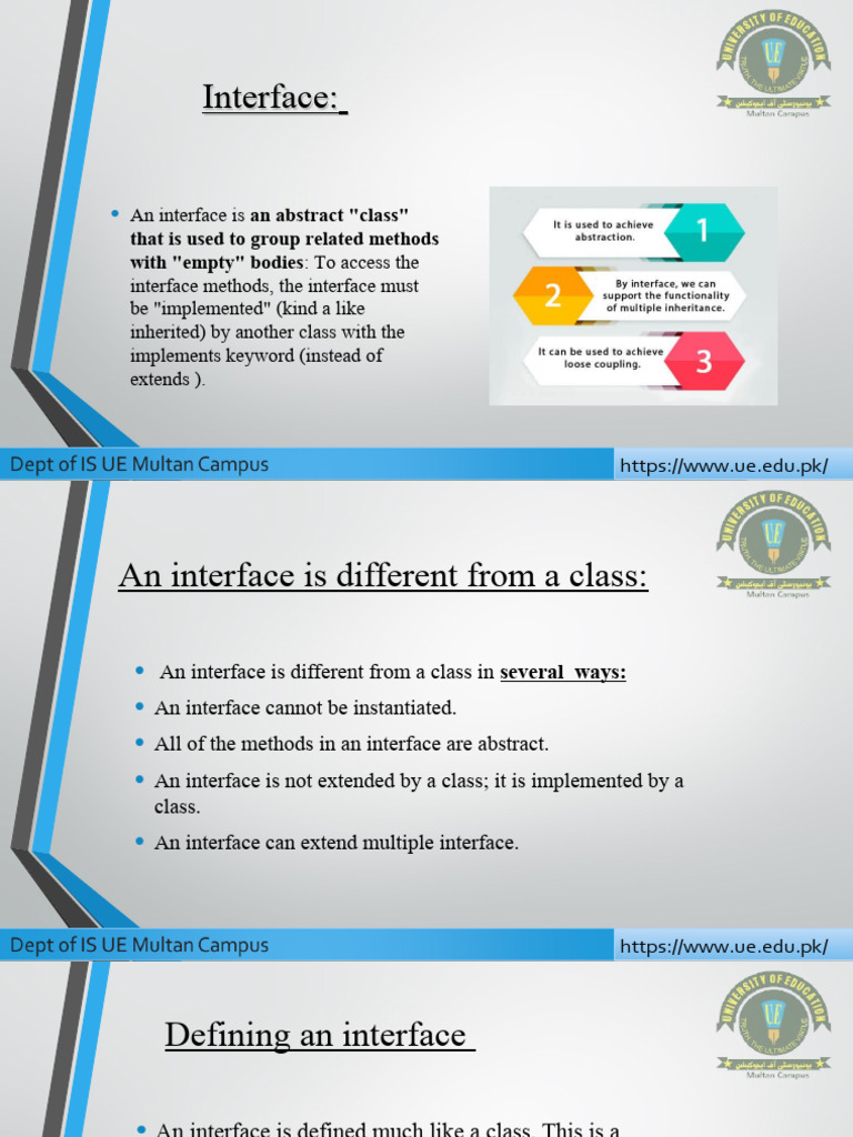 Variable in Interfaces and Extent Interface-2.Pptx-2 | PDF | Class (Computer Programming ...