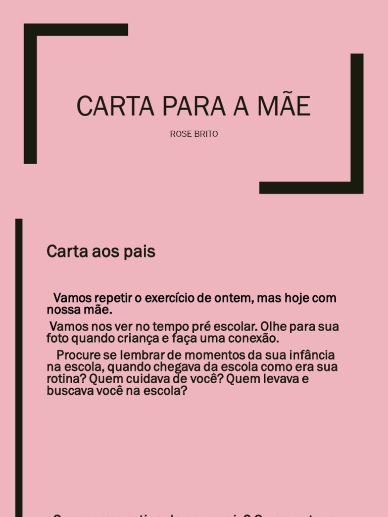 Carta para A Mãe | PDF