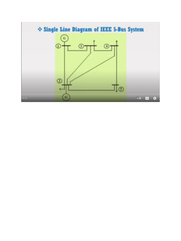 Load Flow Analysis of 5 Bus System | PDF