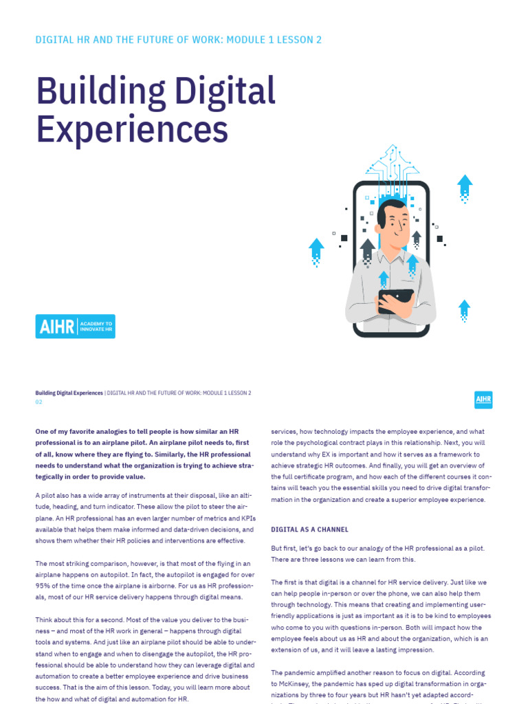 Digital HR: Enhancing Employee Experience | PDF | Employment | Experience