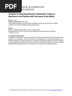 CAP Reporting Protocol - Breast Biomarker - March 2023 | PDF ...