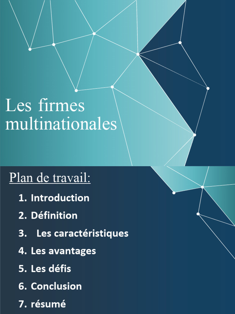 Les Firmes Multinationales : Défis et Avantages | PDF | Société ...