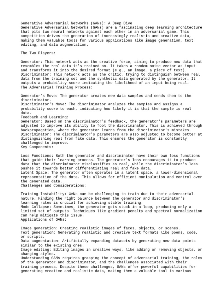 GANS | PDF | Systems Theory | Computing