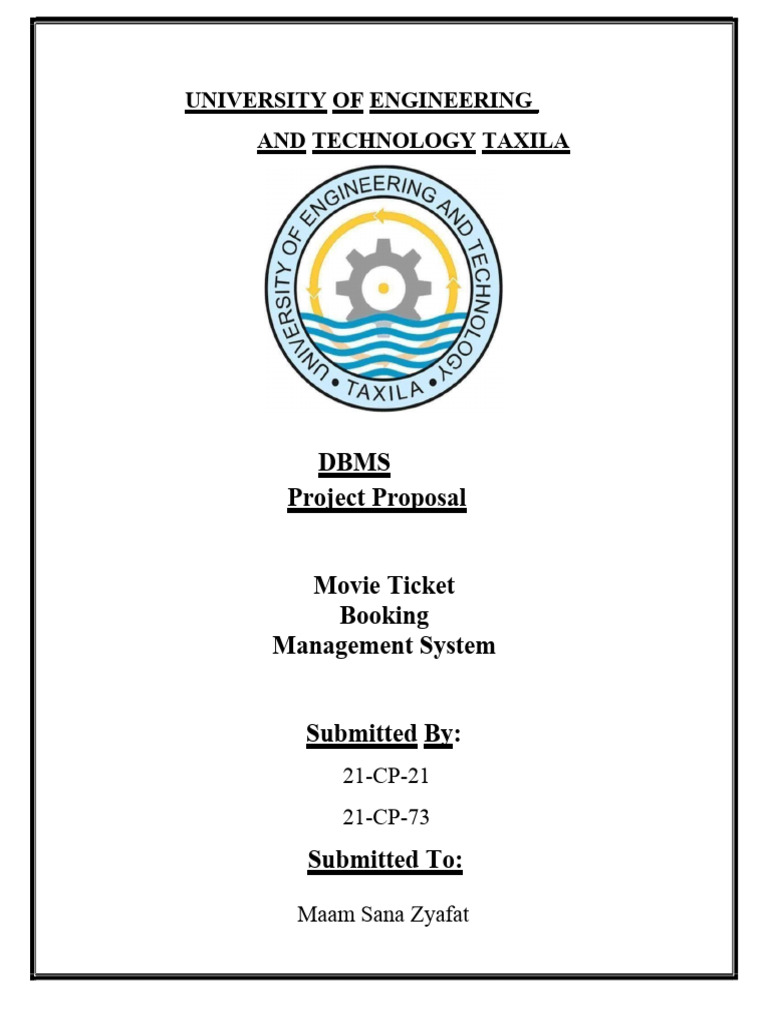 DBMS Project Proposal | PDF | Computing | Information Technology