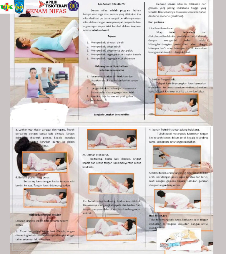 Leaflet Implementasi Komunitas Intervensi Senam Nifas | PDF