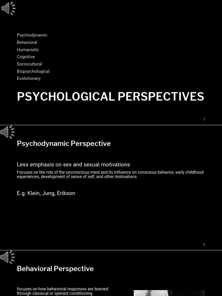 Key Psychological Perspectives in AP Psych | PDF