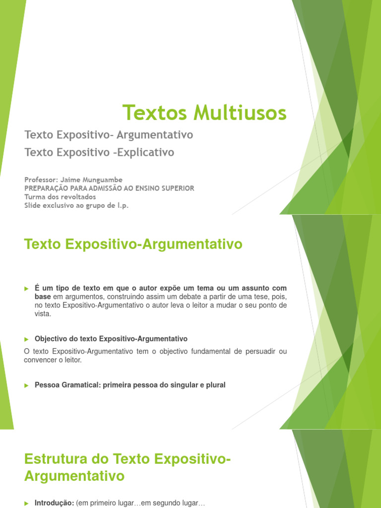 Textos Multiusos - Aula Online 4 | PDF
