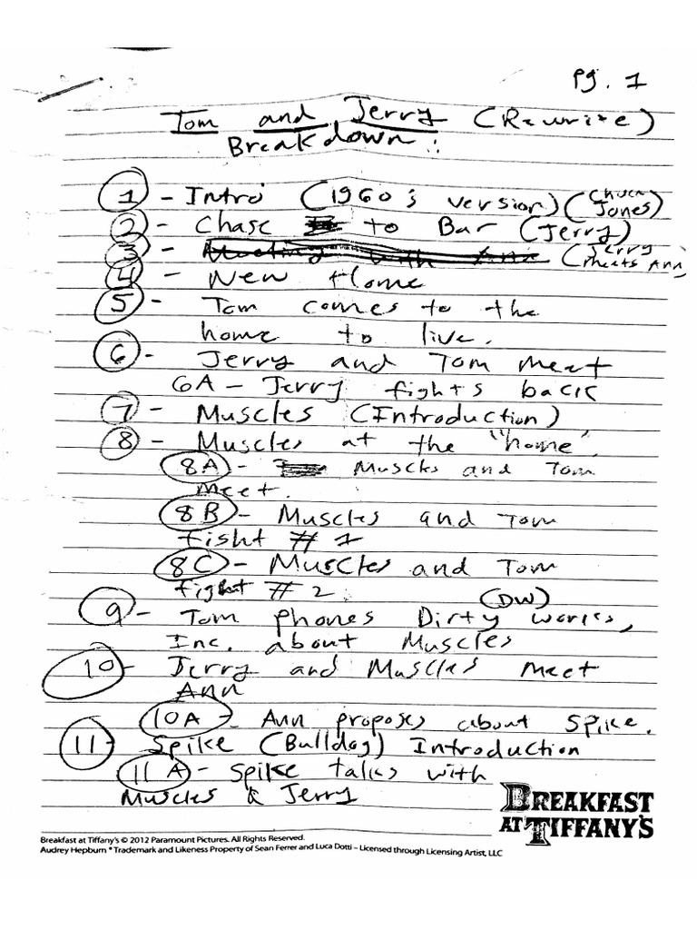 Tom and Jerry Script 5 | PDF