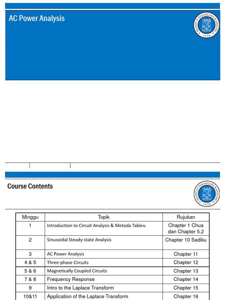 AC Power Analysis | Download Free PDF | Electrical Network | Ac Power