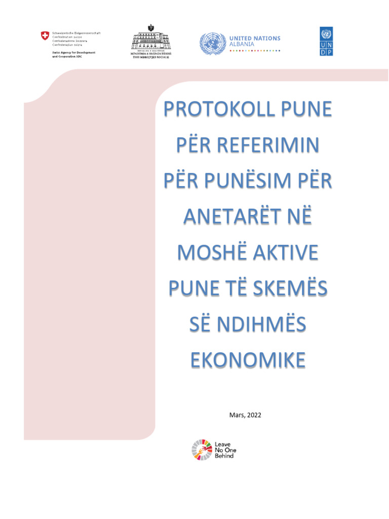 Employment Programs Working Protocol-ALB | PDF