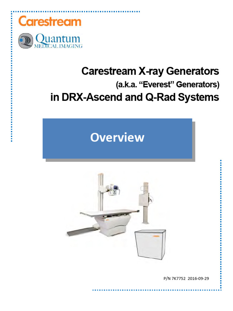 Carestream Single Phase X-ray Generators | PDF | Alternating Current ...