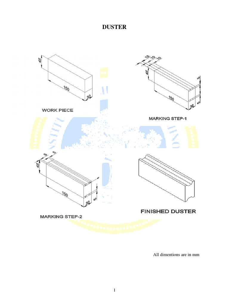 Ex No.-2 Duster | PDF | Wood | Metalworking