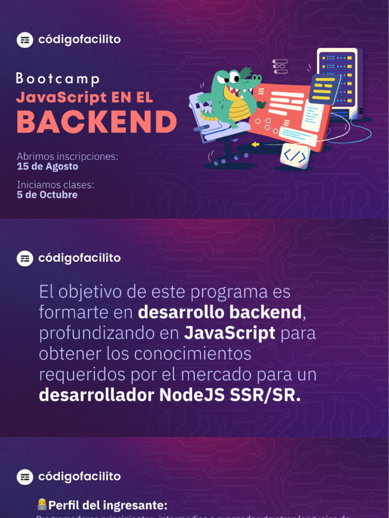 Bootcamp JavaScript Backend CodigoFacilito | PDF Bootcamp JavaScript Backend CodigoFacilito | PDF