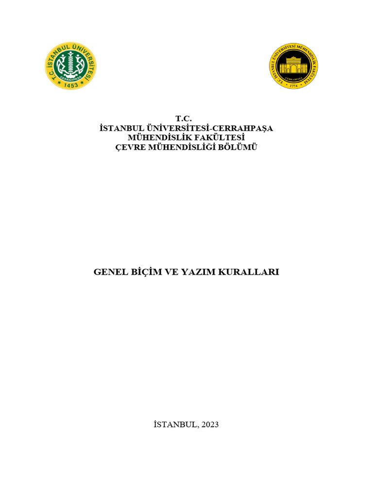 Tez Yazim Kilavuzu | PDF