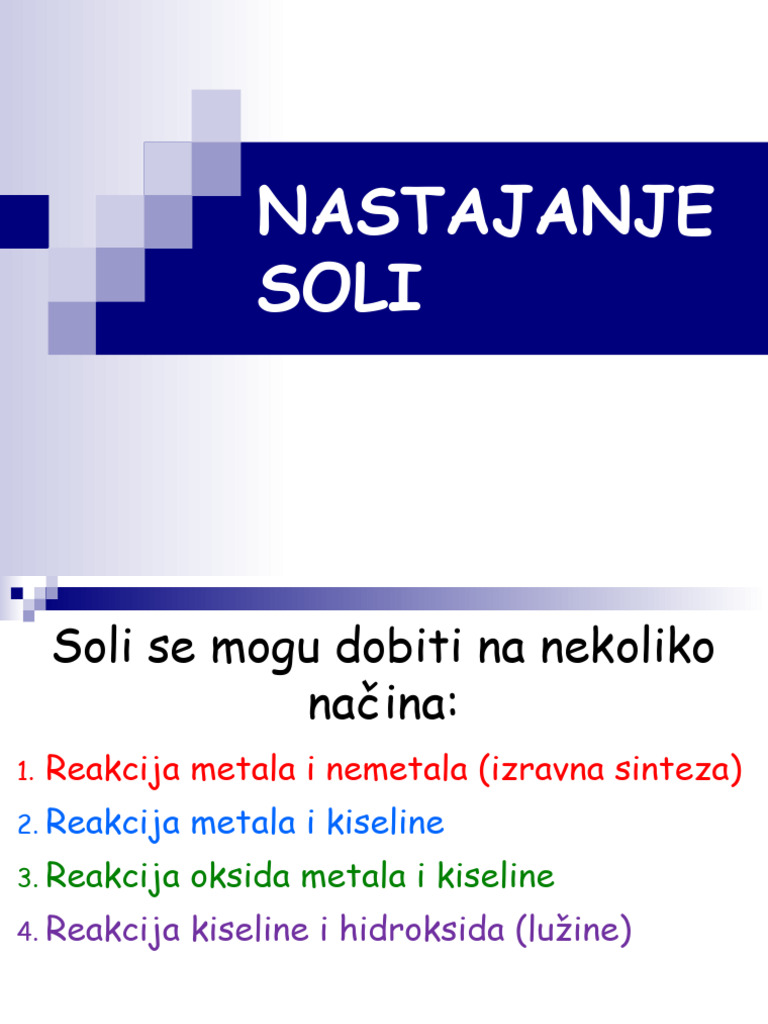 Nastajanje SOLI | PDF