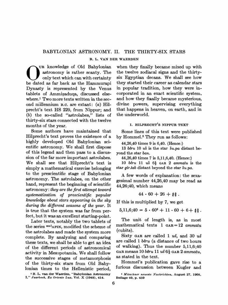 Babylonian Astronomy 2 | PDF