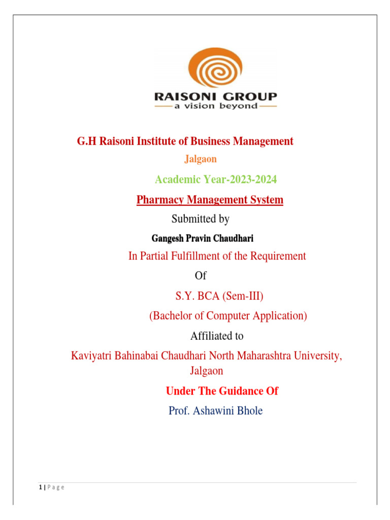 Hotel Management System Project Report | PDF
