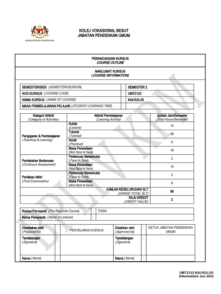 Co Umt2122 Kalkulus 2023 | PDF