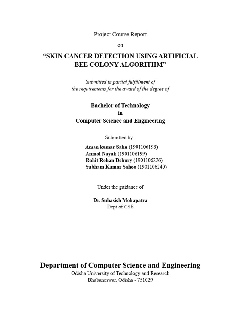 Detect Melanoma Using Abc Algorithm | PDF | Cancer | Metastasis