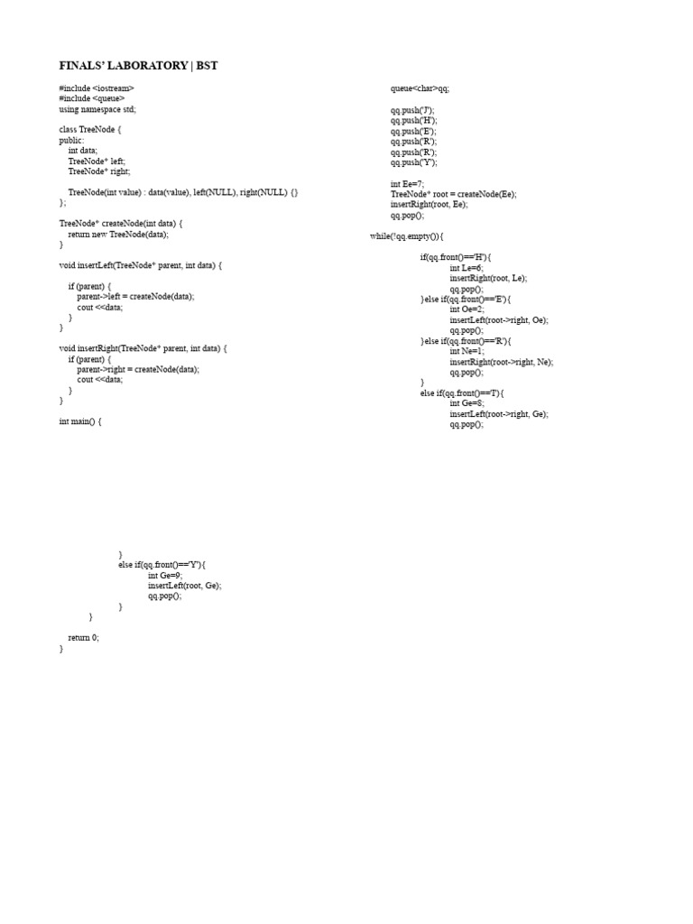 DS Finals' Laboratory | PDF | Computer Programming | Software Engineering