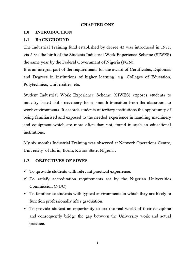 Siwes Report On Networking | Download Free PDF | Network Topology | Computer Network