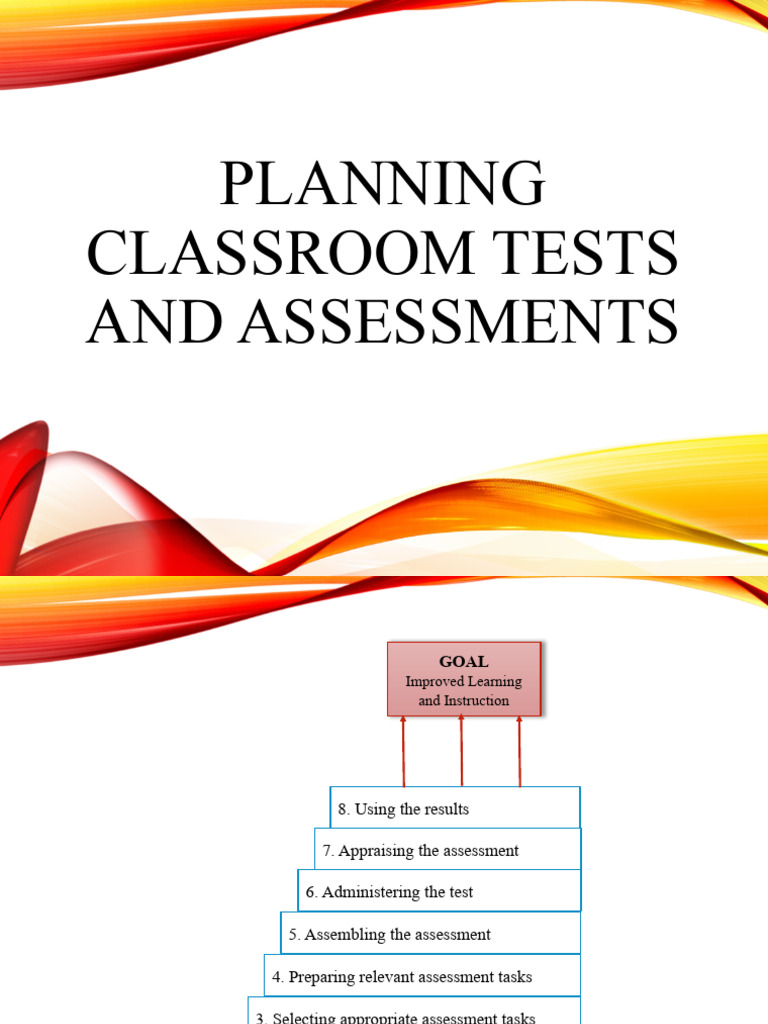 Planning Classroom Tests and Assessments | PDF | Educational Assessment ...