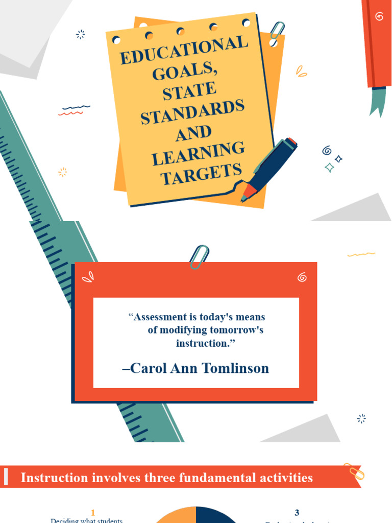 Goals, Standards, Targets | PDF | Educational Assessment | Knowledge