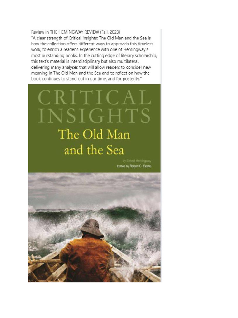Review of Critical Insights The Old Man | PDF
