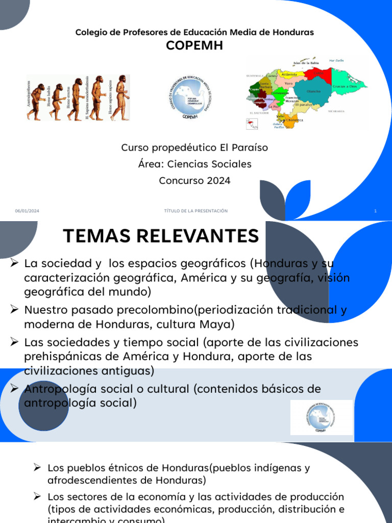 Curso de Ciencias Sociales COPEMH 2024 | PDF | Honduras | Sociología