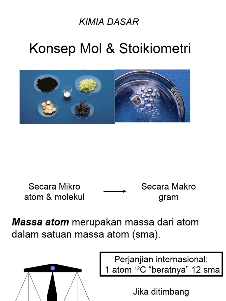 Pert 2 Konsep Mol Dan Stoikiometri | PDF
