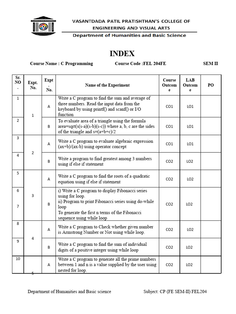C Programming Lab Guide | PDF | Recursion | Programming
