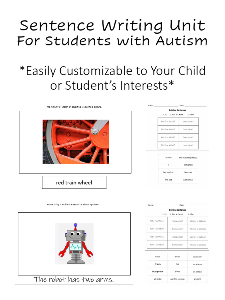 Sentence Writing Unit Final | Download Free PDF | Adjective | Noun