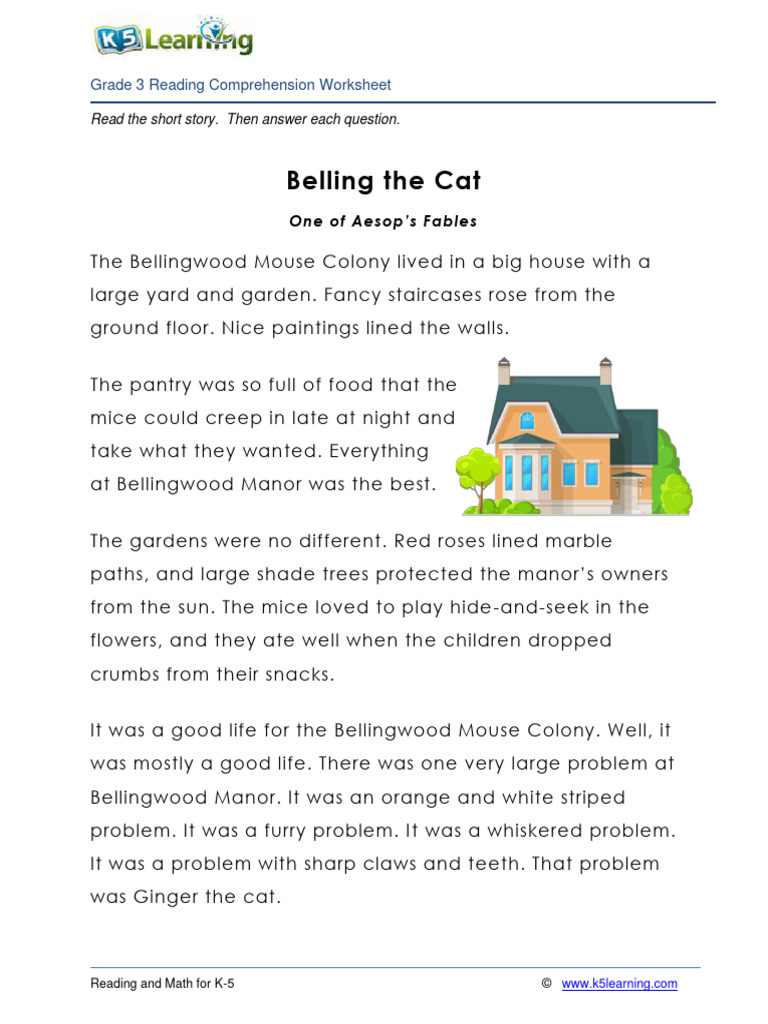 Grade 3 Story Belling The Cat | PDF