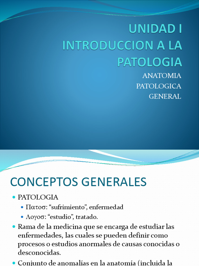 Introducción a la Anatomía Patológica | PDF | Patología | Autopsia
