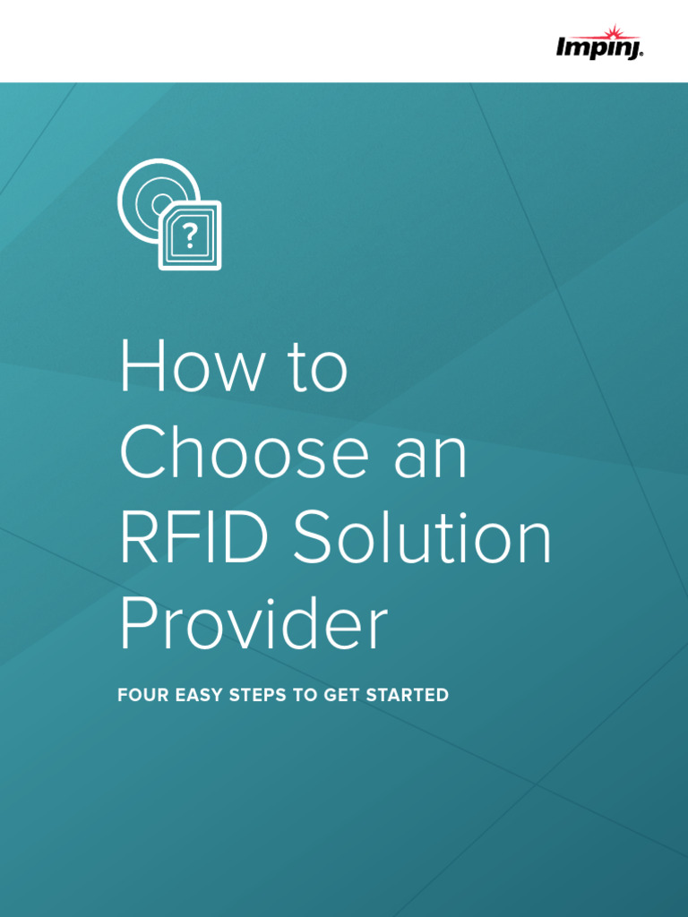 How To Choose An Rfid Solution Provider | PDF