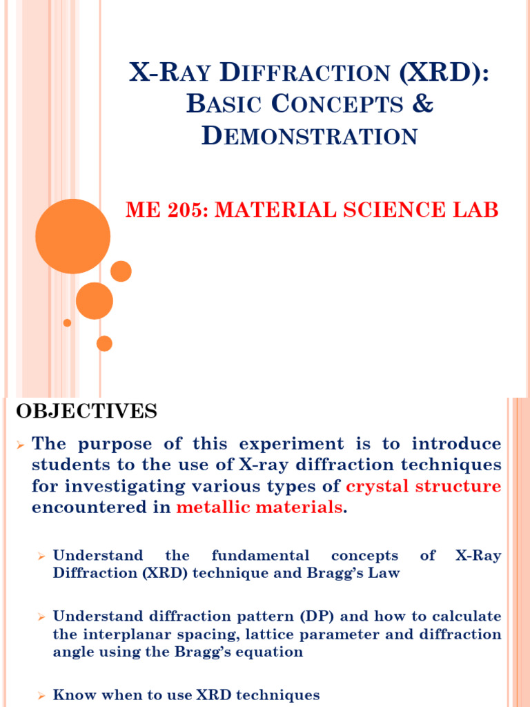X-Ray Diffraction Basic Concepts - Demostration | PDF | X Ray Crystallography | X Ray