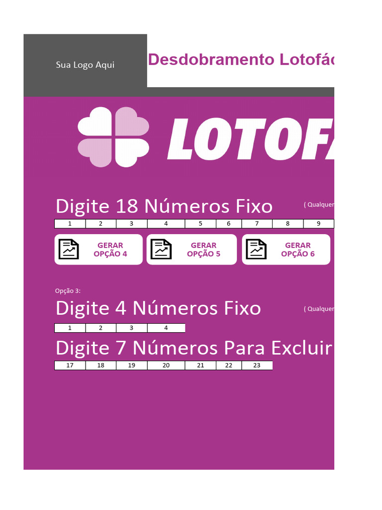 Lotofácil 18 Fixas | PDF | Jogos de azar | Jogos de cassino
