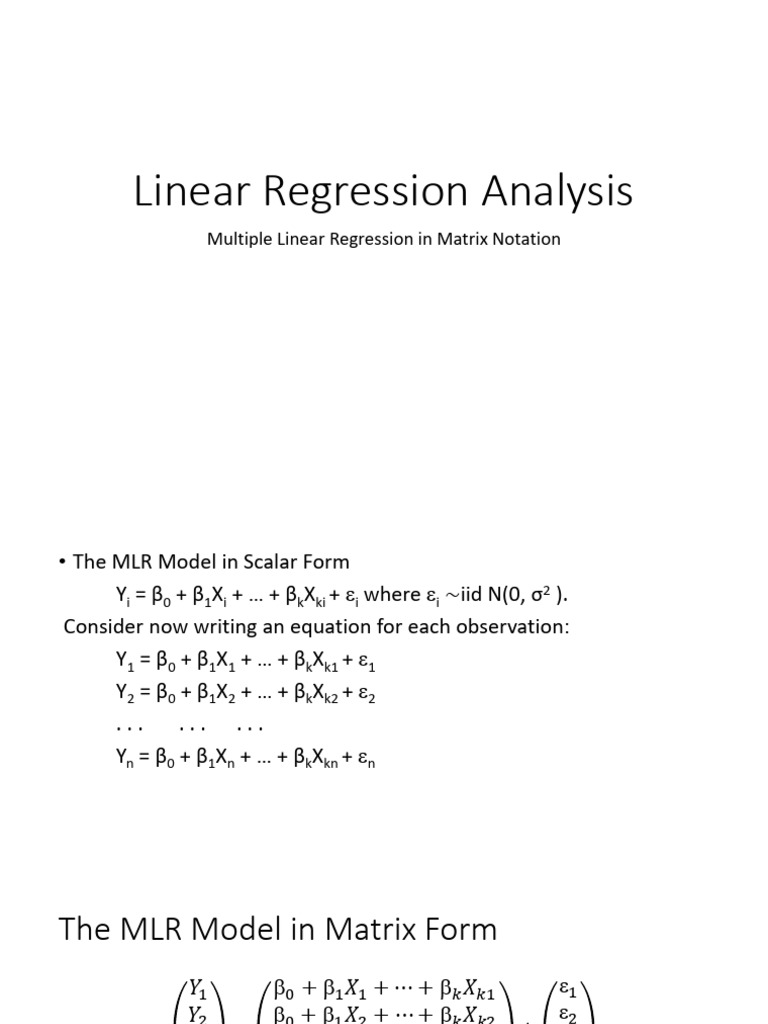 Linear Regression Analaysis - 21 | PDF | Least Squares | Errors And Residuals