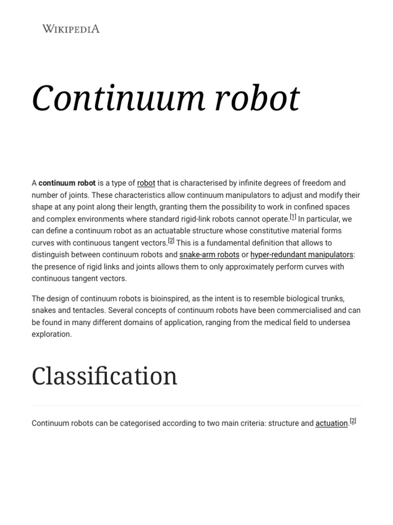 Continuum Robot | PDF | Mechanical Engineering | Physical Sciences