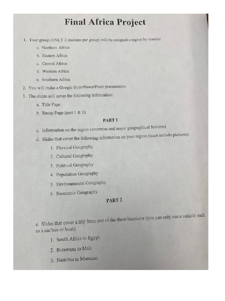 Africa Project | PDF