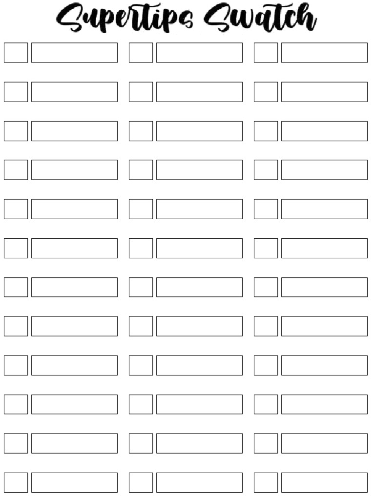 Supertips Swatch | PDF