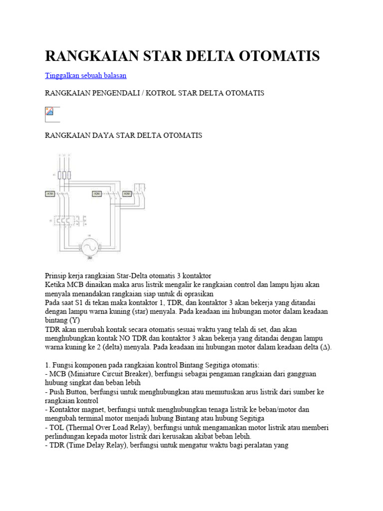 Rangkaian Star Delta | PDF