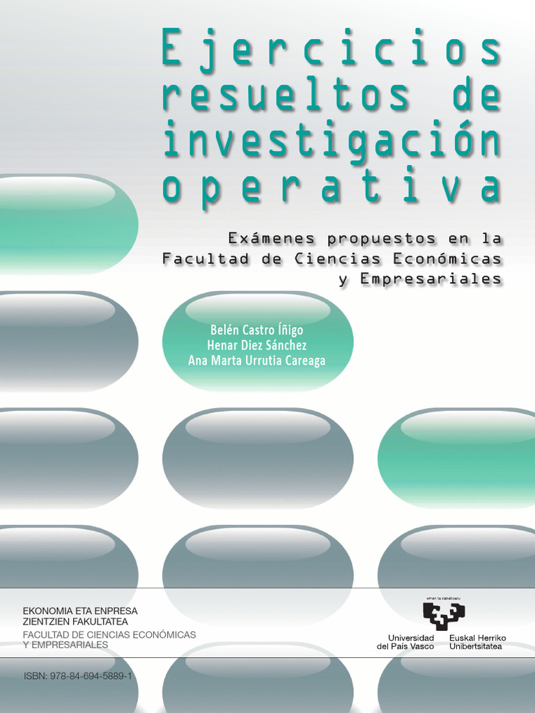 Ejercicios Resueltos IO | PDF | Métodos y materiales de enseñanza