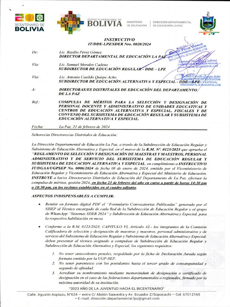 Instructivo Sder 020 2024 | PDF