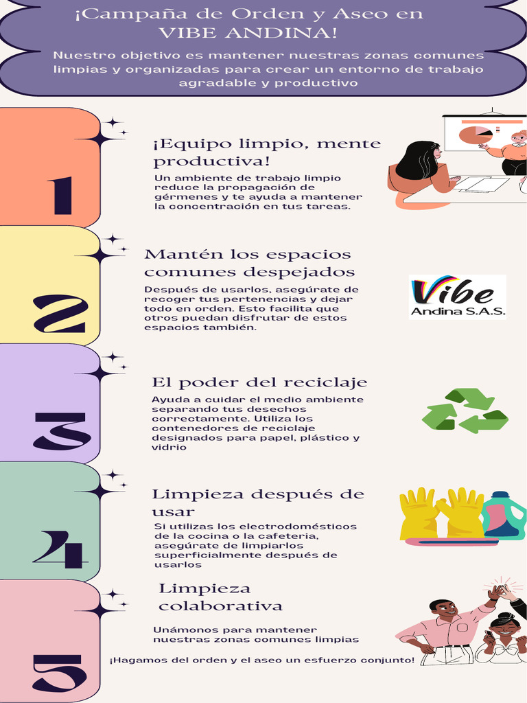 Infografia Orden y Aseo | PDF