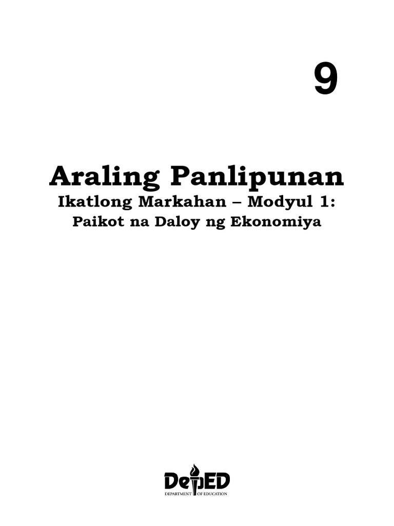Ap9 Q3 Modyul1 | PDF