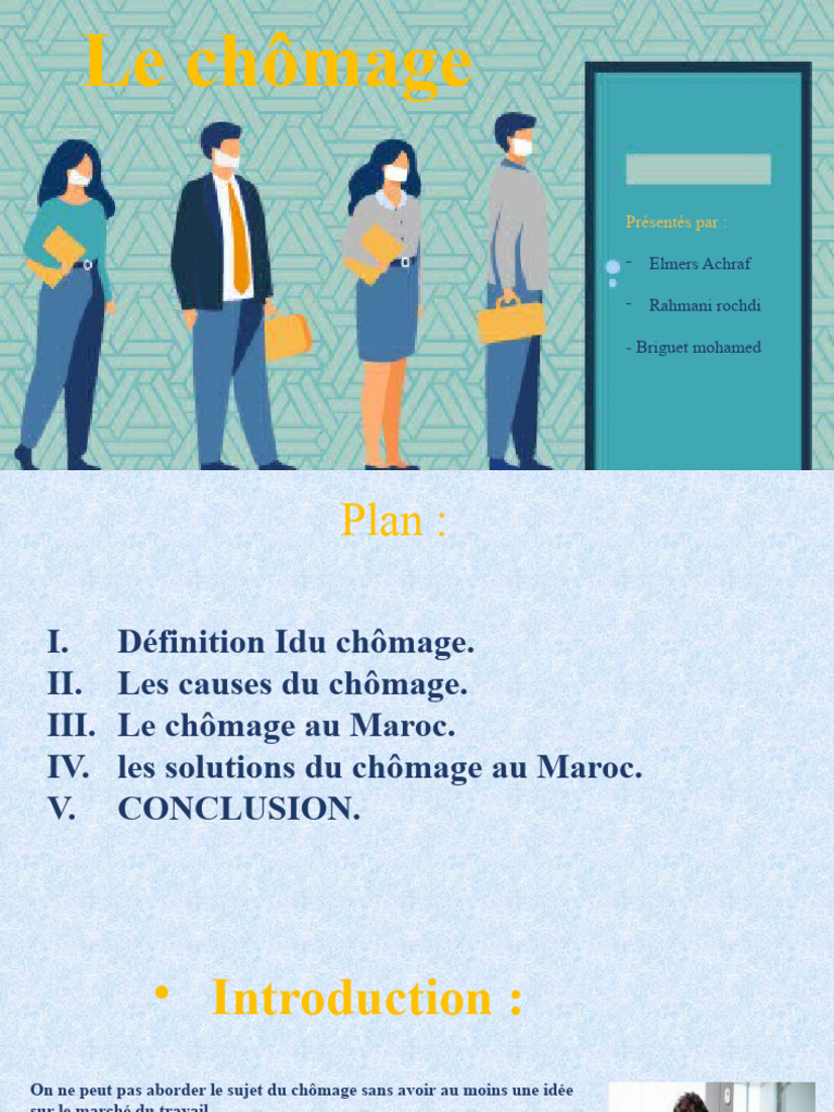 Prese. Chomage | PDF | Chômage | Maroc