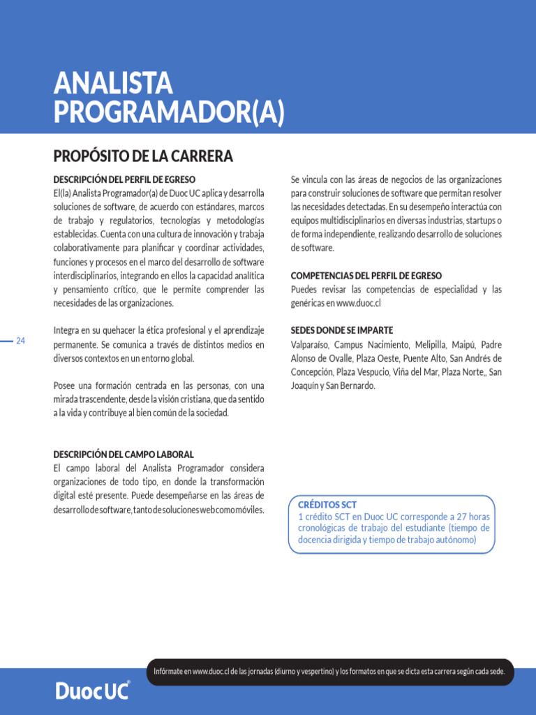 Analista Programador | PDF