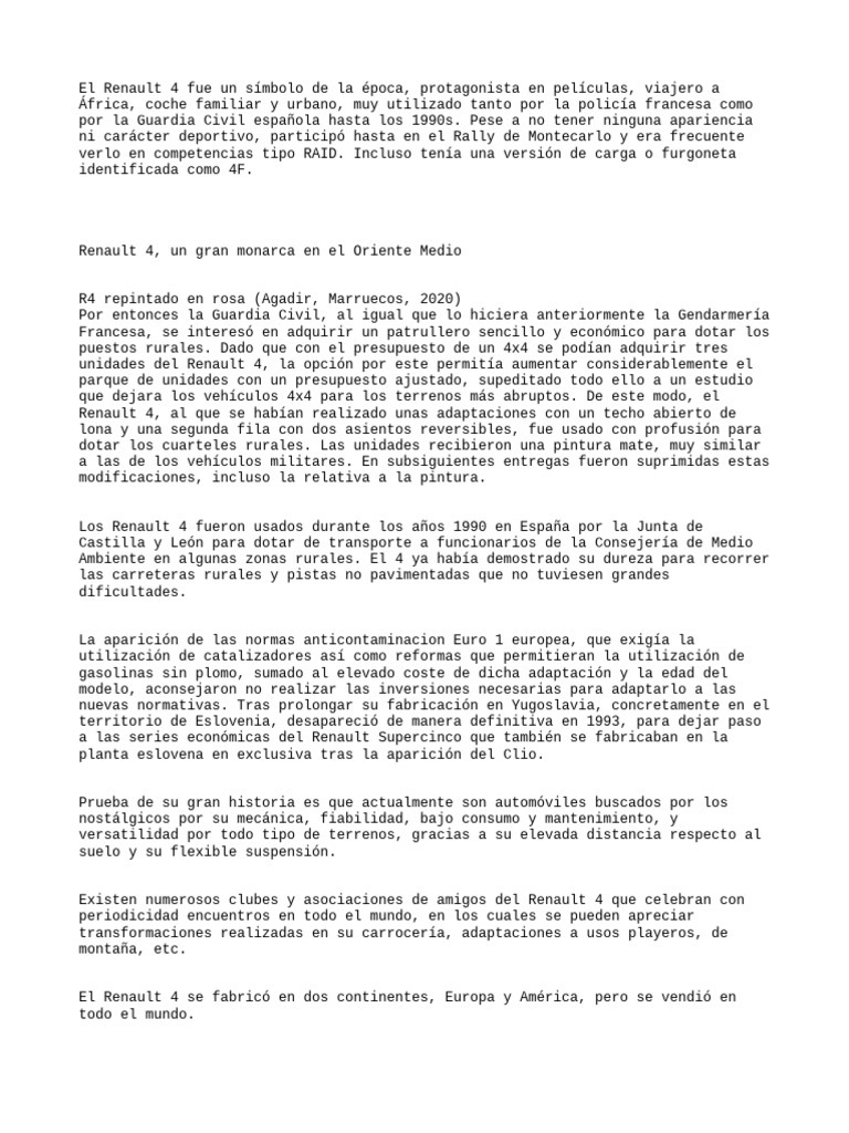 Documento Sin Título 3 | PDF | Tecnologías automotrices | Renault