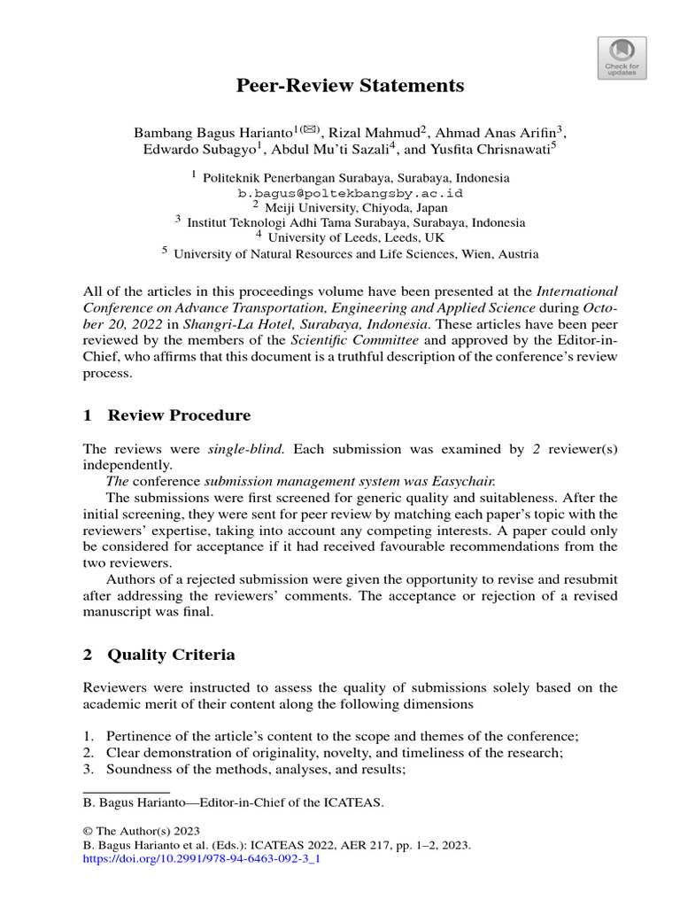 Peer-Review Statements | PDF | Creative Commons | Creative Commons License